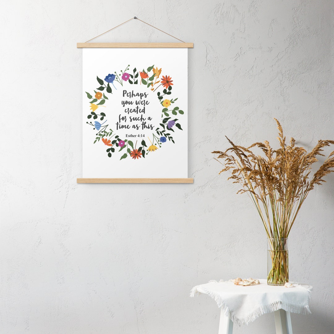 Christian Home Decor Bible Verse Poster Apartment Decor for Her Perhaps ...