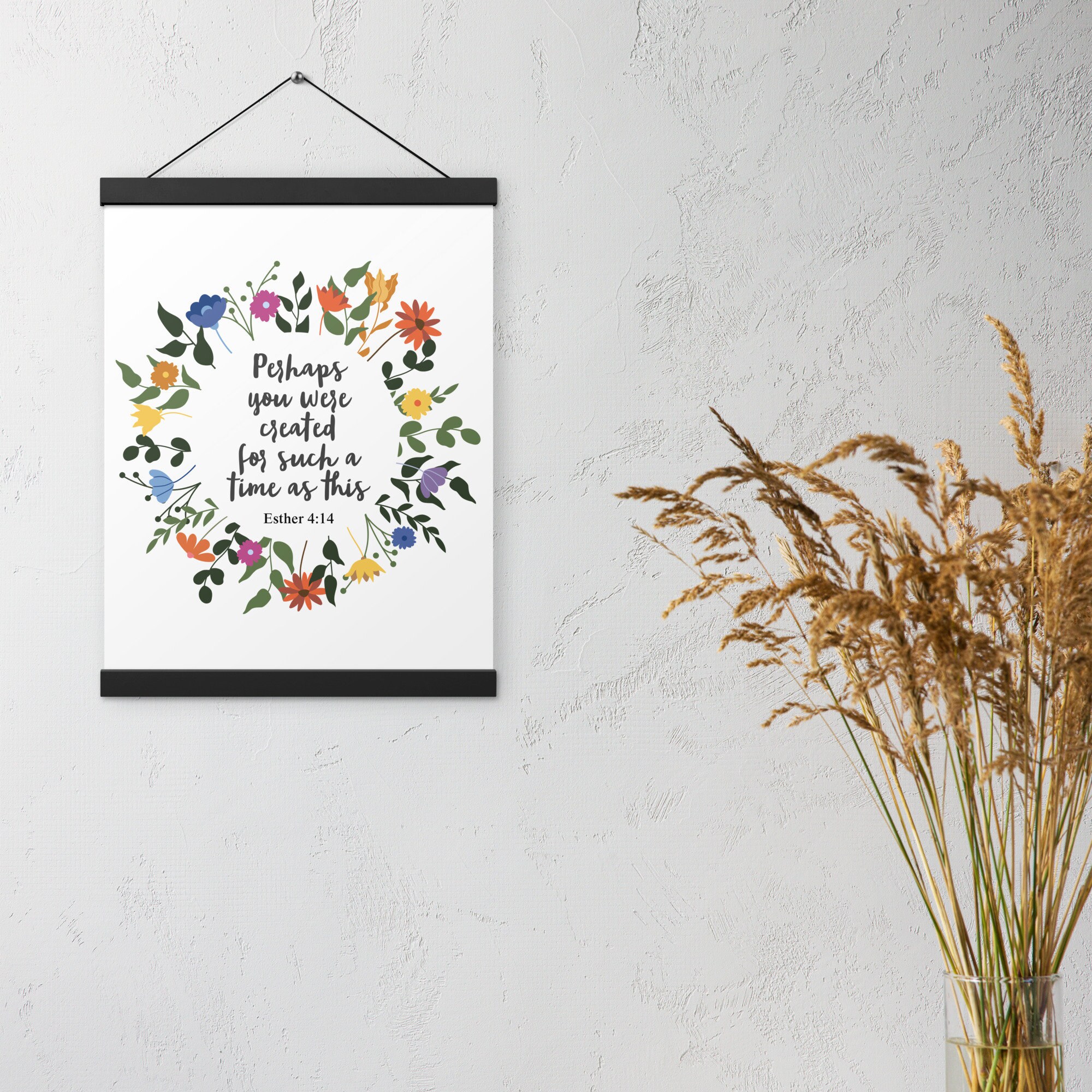 Christian Home Decor Bible Verse Poster Apartment Decor for Her Perhaps ...