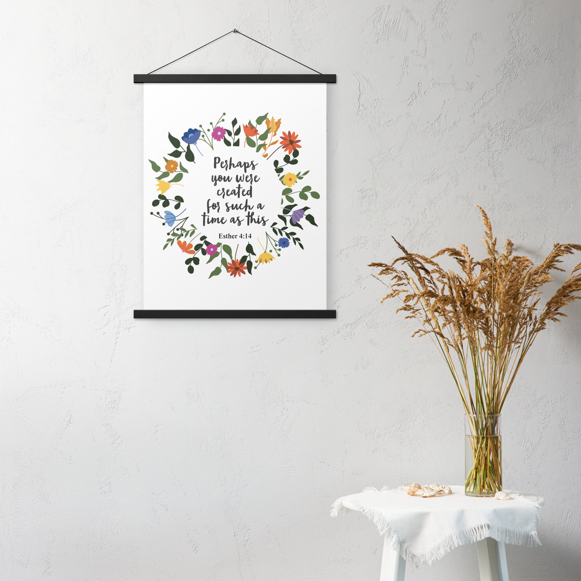 Christian Home Decor Bible Verse Poster Apartment Decor for Her Perhaps ...