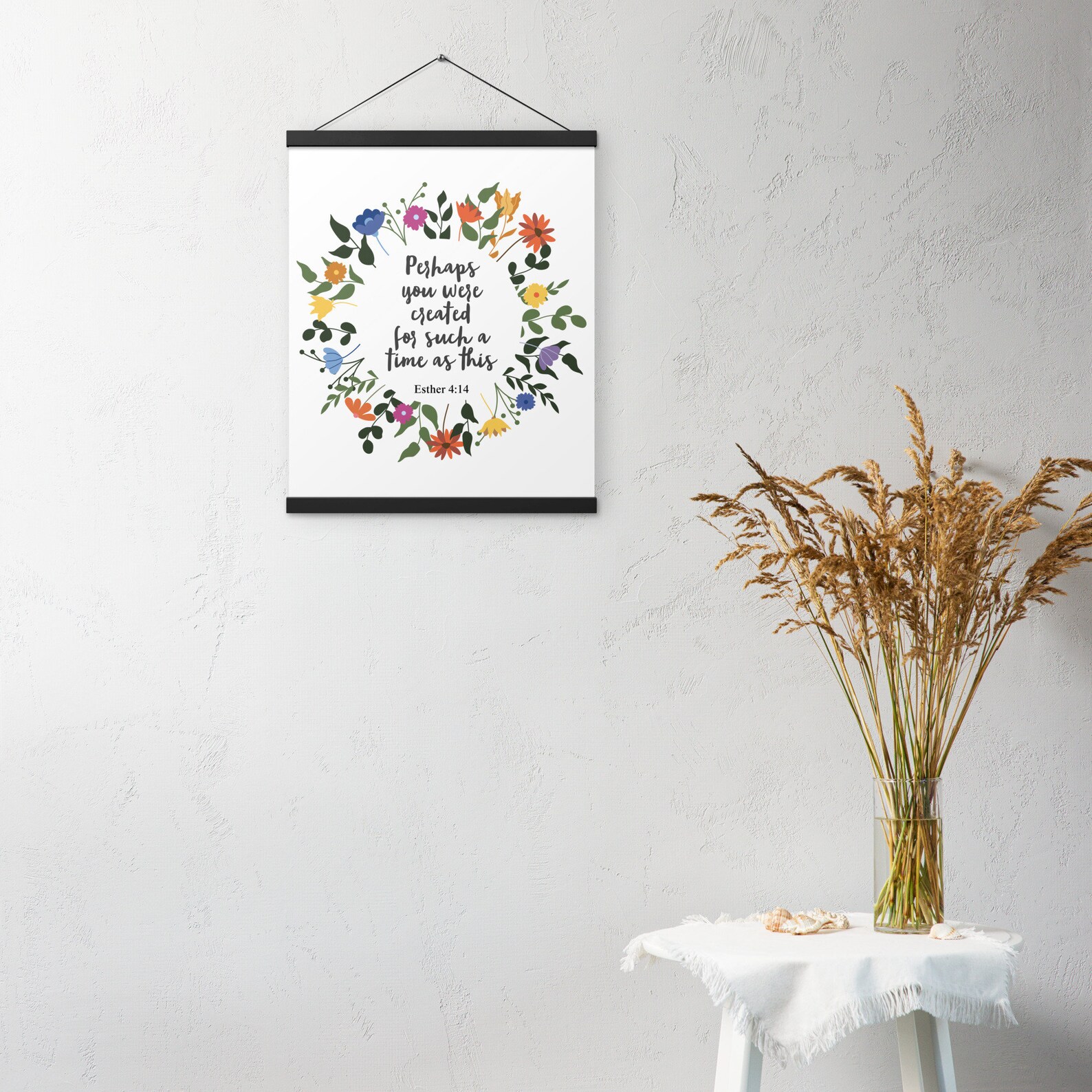 Christian Home Decor Bible Verse Poster Apartment Decor for Her Perhaps ...