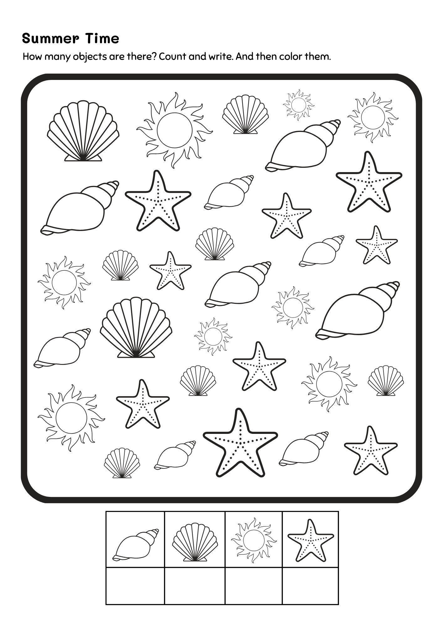 Ultimate Summer Printable Fun Worksheets Bundle Coloring Pages for Kids ...