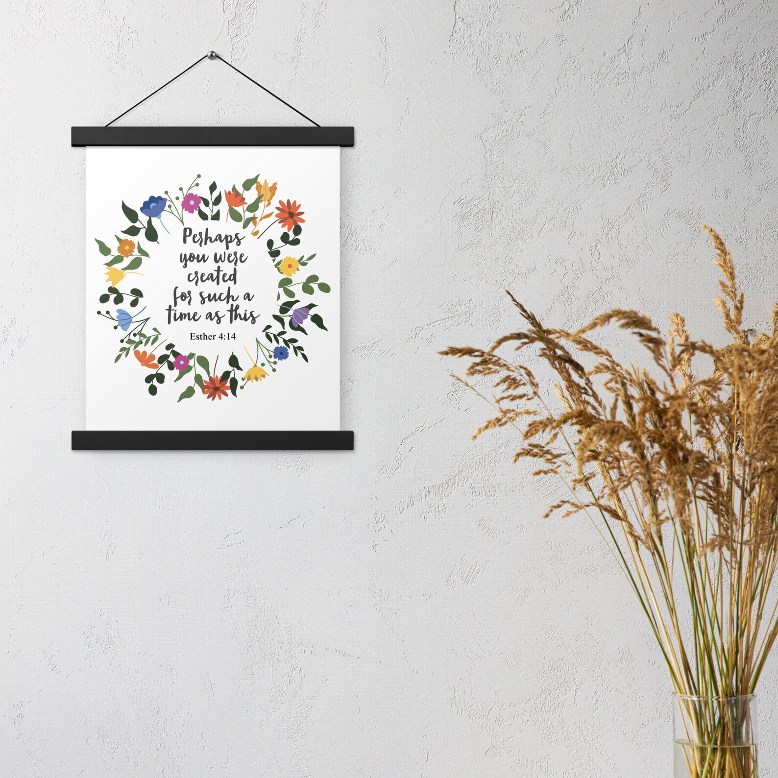 Christian Home Decor Bible Verse Poster Apartment Decor for Her Perhaps ...