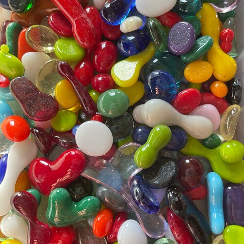 90 COE Bullseye Glass Fusing Dots Frit Balls Rainbow - Etsy