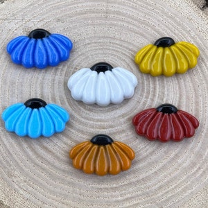 Bullseye Glass Fused Accent Shape 90 COE Mosaics Flower Sunflower - Etsy