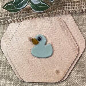 Bullseye Glass Fused Accent Shape 90 COE Mosaics Rubber Duckie - Etsy