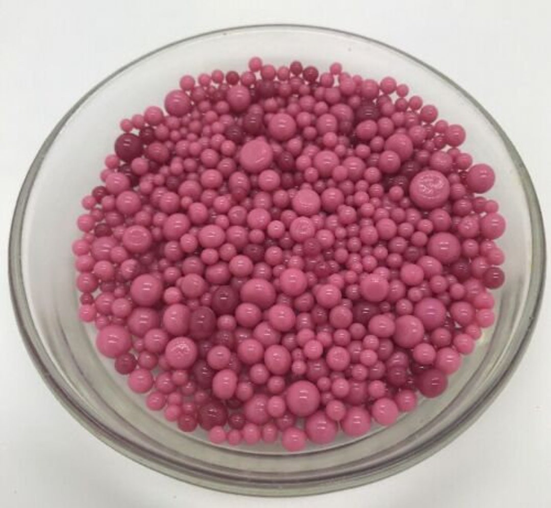 90 COE Bullseye Glass Fusing Dots Frit Balls Pink Opal 1 Ounce - Etsy