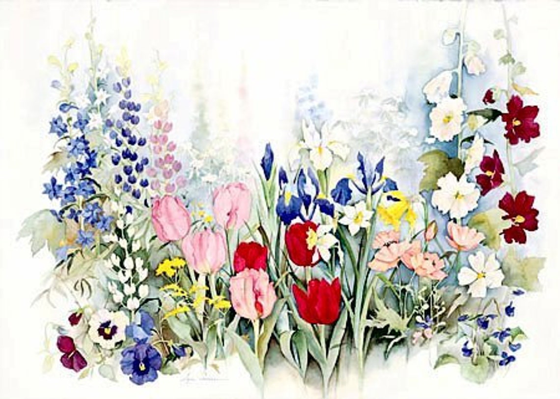 Kensington: Watercolor Print by Lyn Snow - Etsy