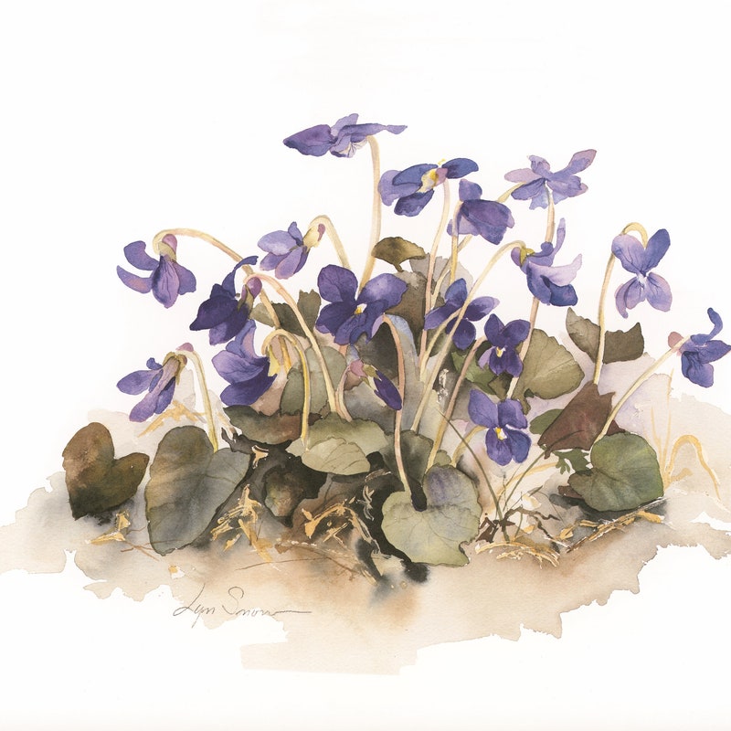 Wood Violets - Etsy