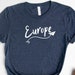 Europe Shirt Souvenir Tee Europe Travel Shirt Europe - Etsy