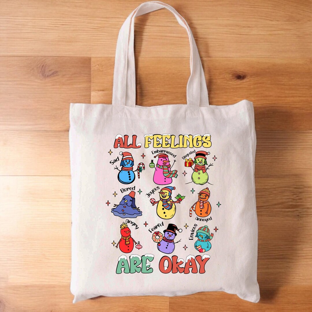 All Feelings Are Okay Tote Bag, Inside Out Characters Tote, Disneyland ...