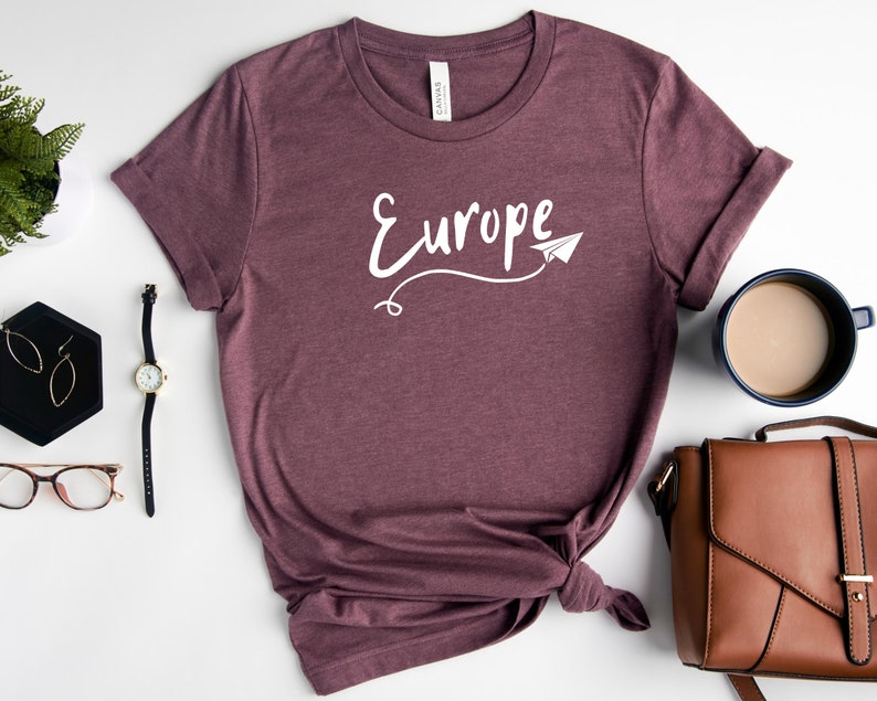 Europe Shirt Souvenir Tee Europe Travel Shirt Europe - Etsy