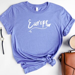 Europe Shirt Souvenir Tee Europe Travel Shirt Europe - Etsy