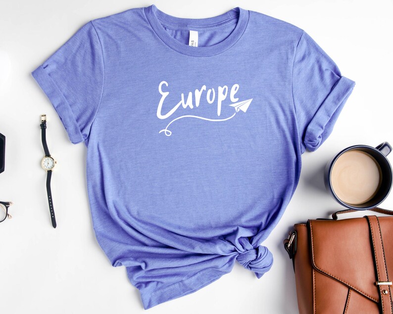 Europe Shirt Souvenir Tee Europe Travel Shirt Europe - Etsy