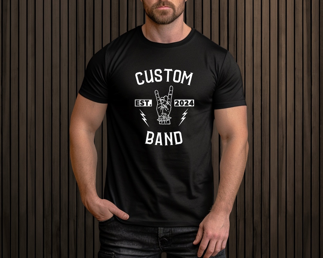 Custom Music Band Shirt, Music Shirt, Rock Shirt, Personalized Music ...