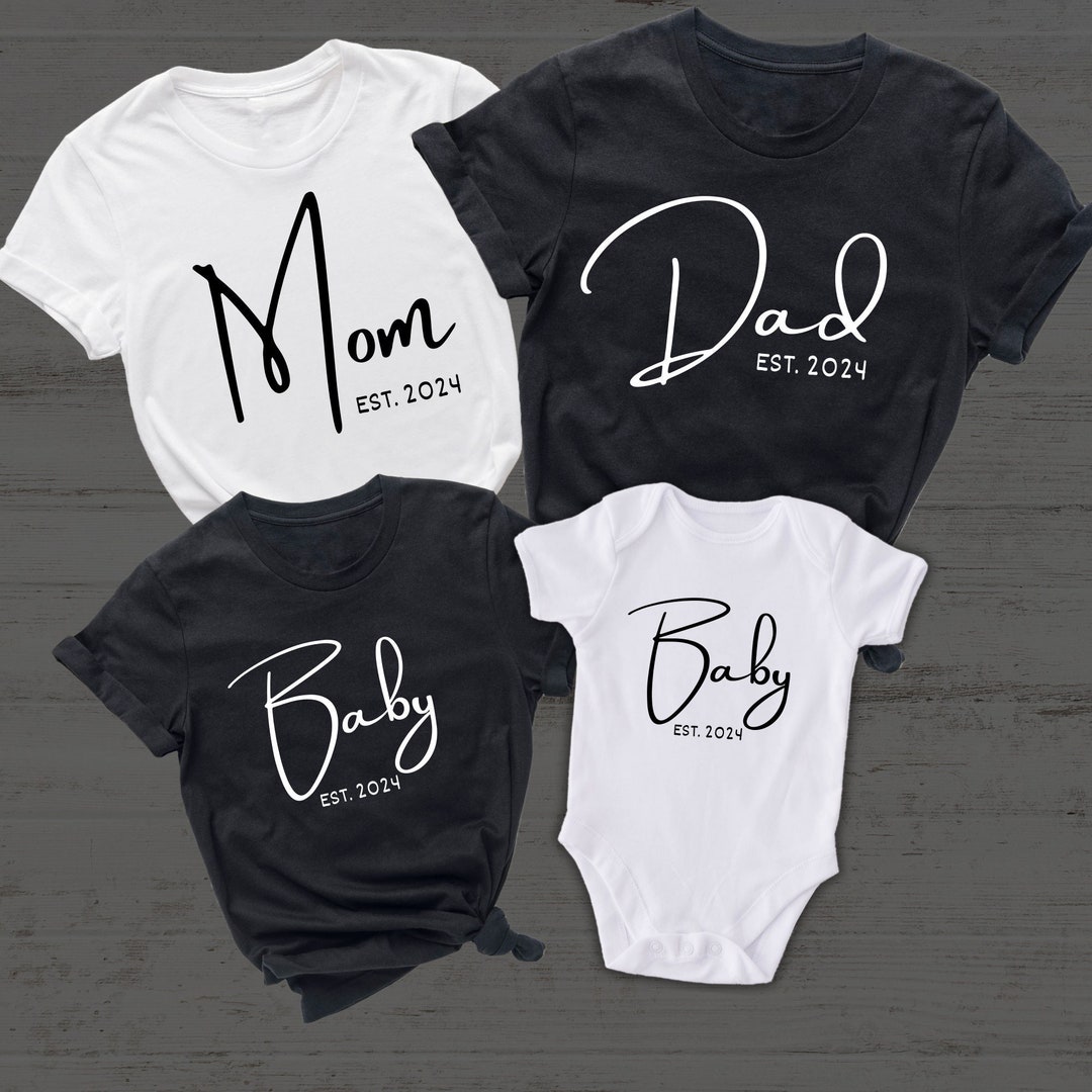 Establish Family Matching Shirt, Mom Dad Baby Shirt, Family Gift Tee ...
