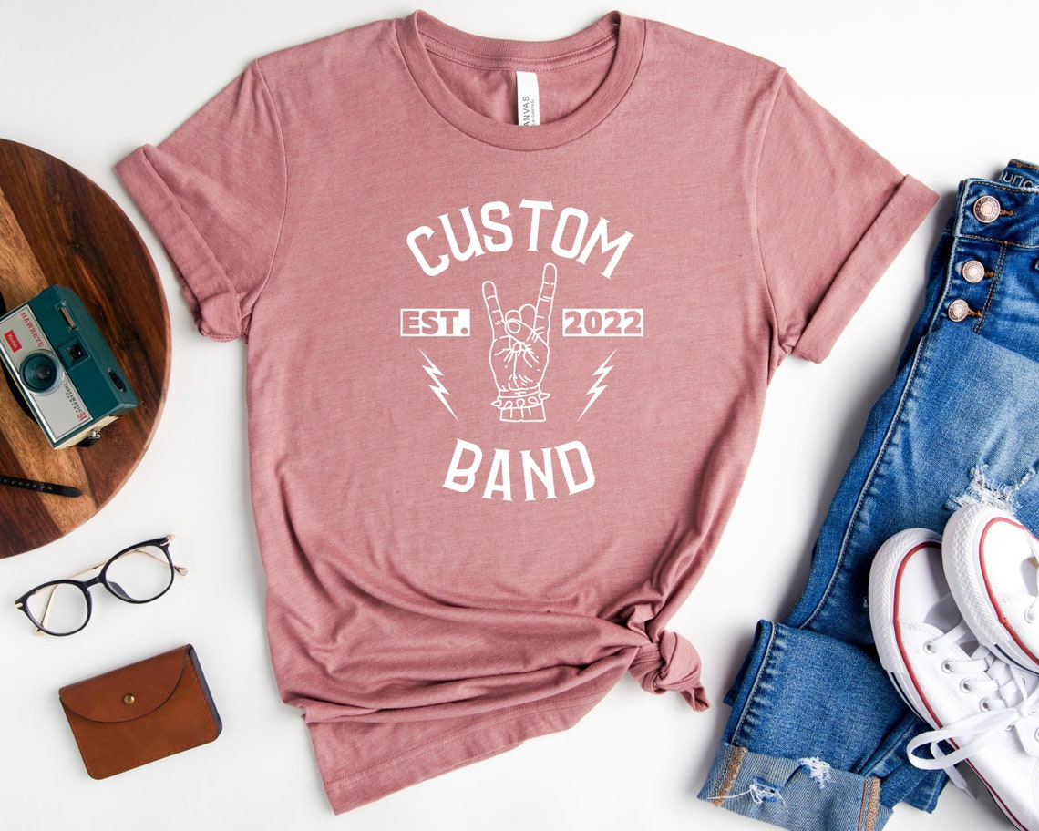 Custom Music Band Shirt Music Shirt Rock Shirt Personalized - Etsy
