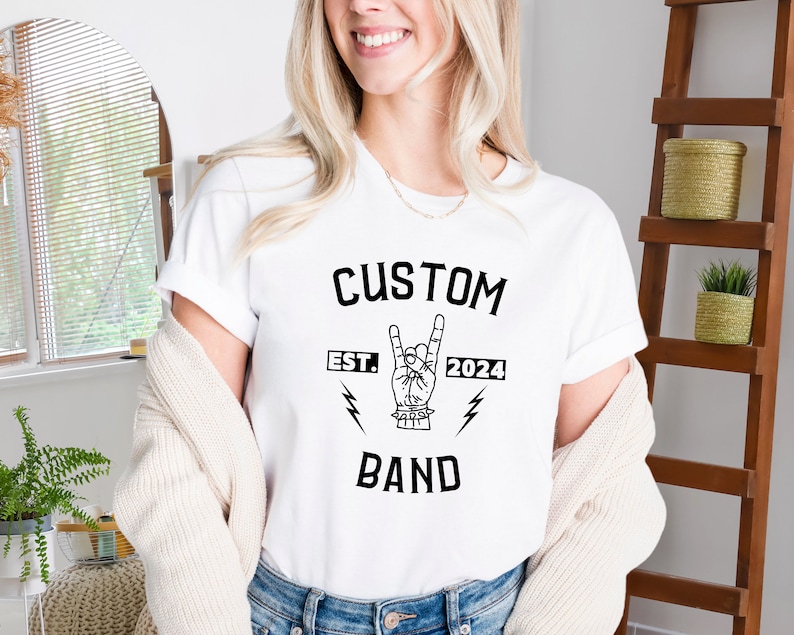 Custom Music Band T-shirt, Rock and Roll, Vintage Style - Etsy