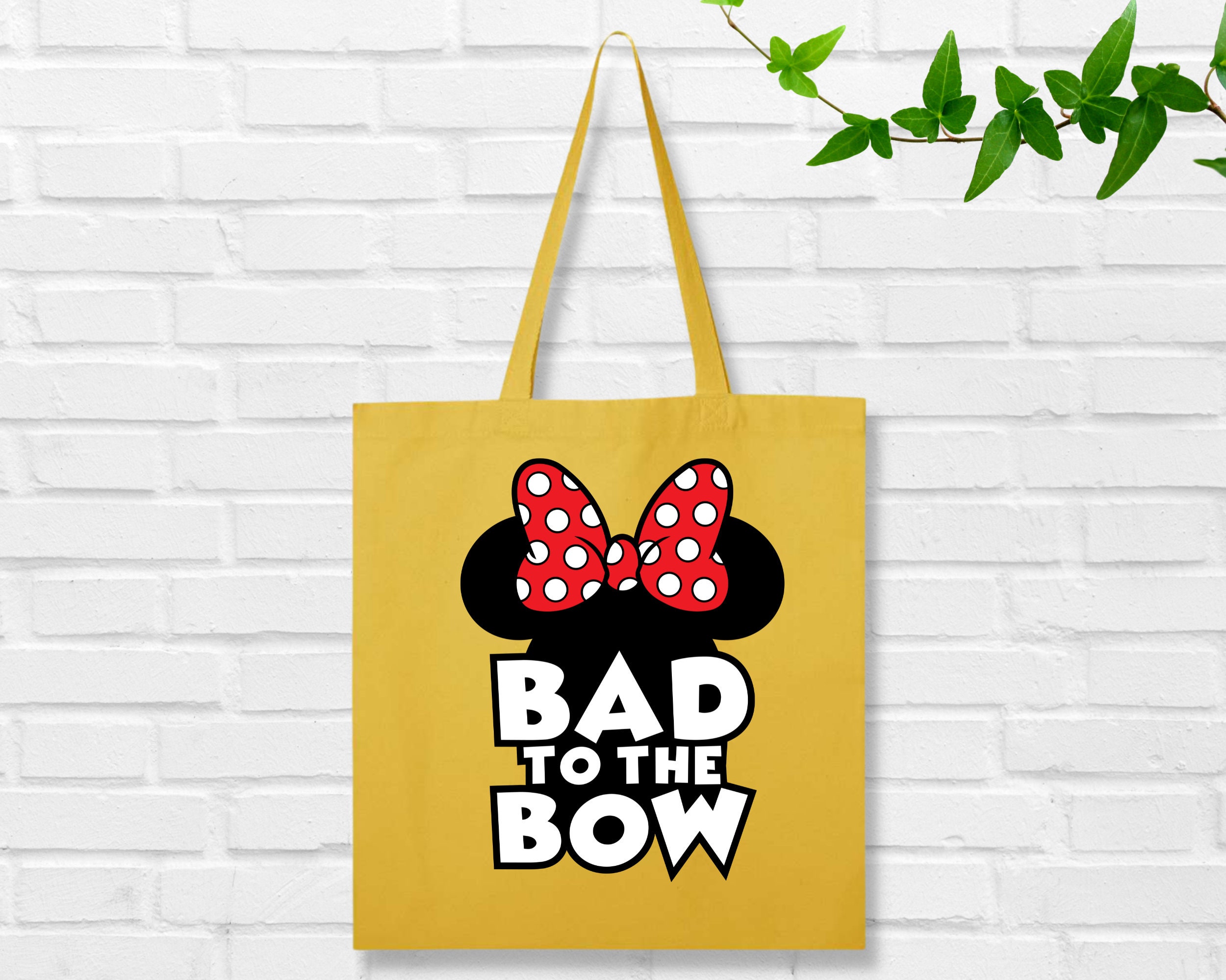Disney Bad To The Bow Tote Bag, Disney World Tote Bag sold by Cloakwork ...