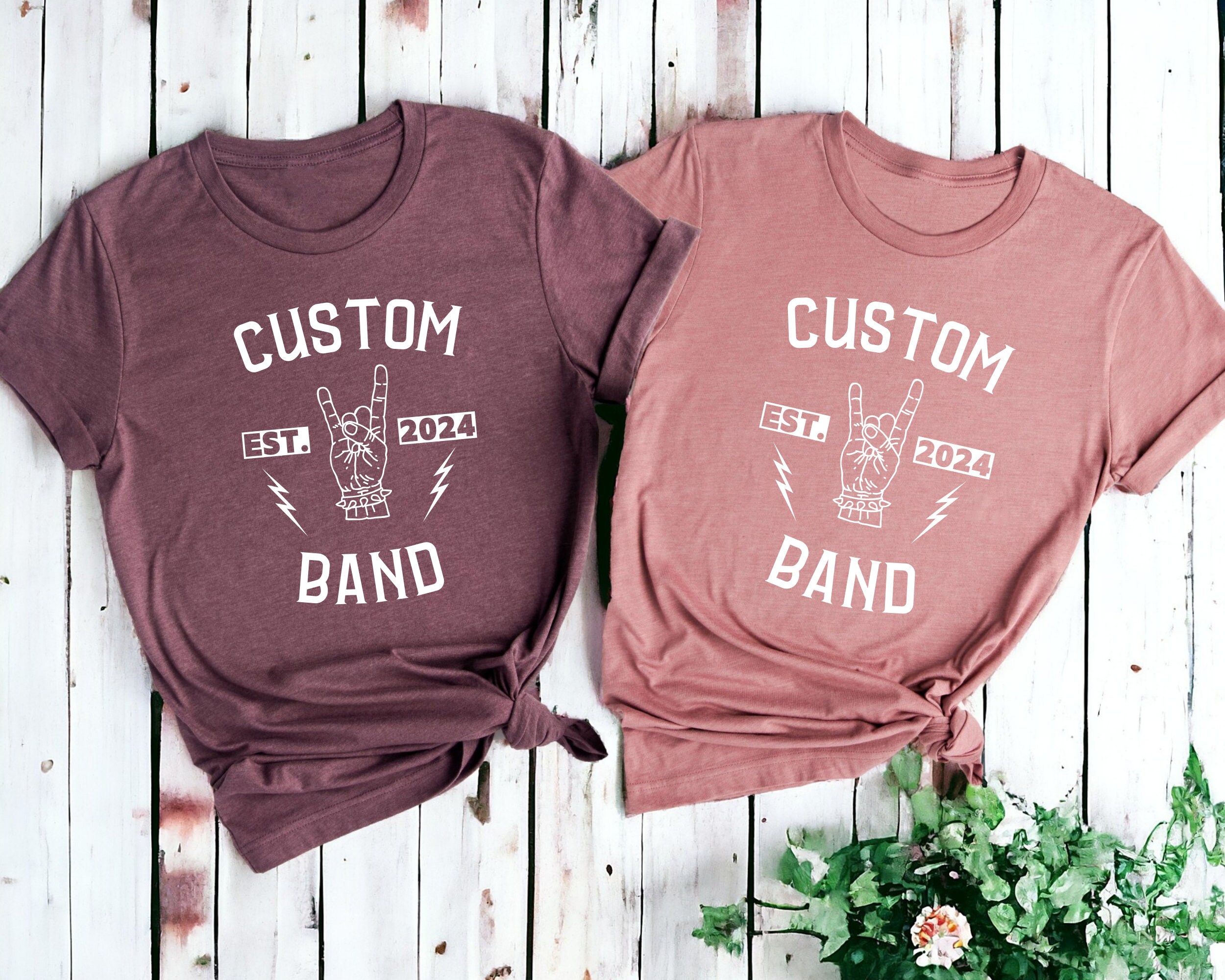 Custom Music Band T-shirt, Rock and Roll, Vintage Style - Etsy