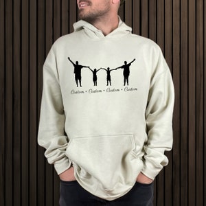Custom Family Sweatshirt, Customized Name Hoodie, Fathers Day ...
