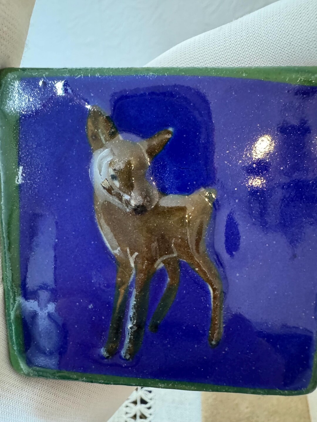 12 DEER TILE Ceramic Handmade Tiles - Etsy