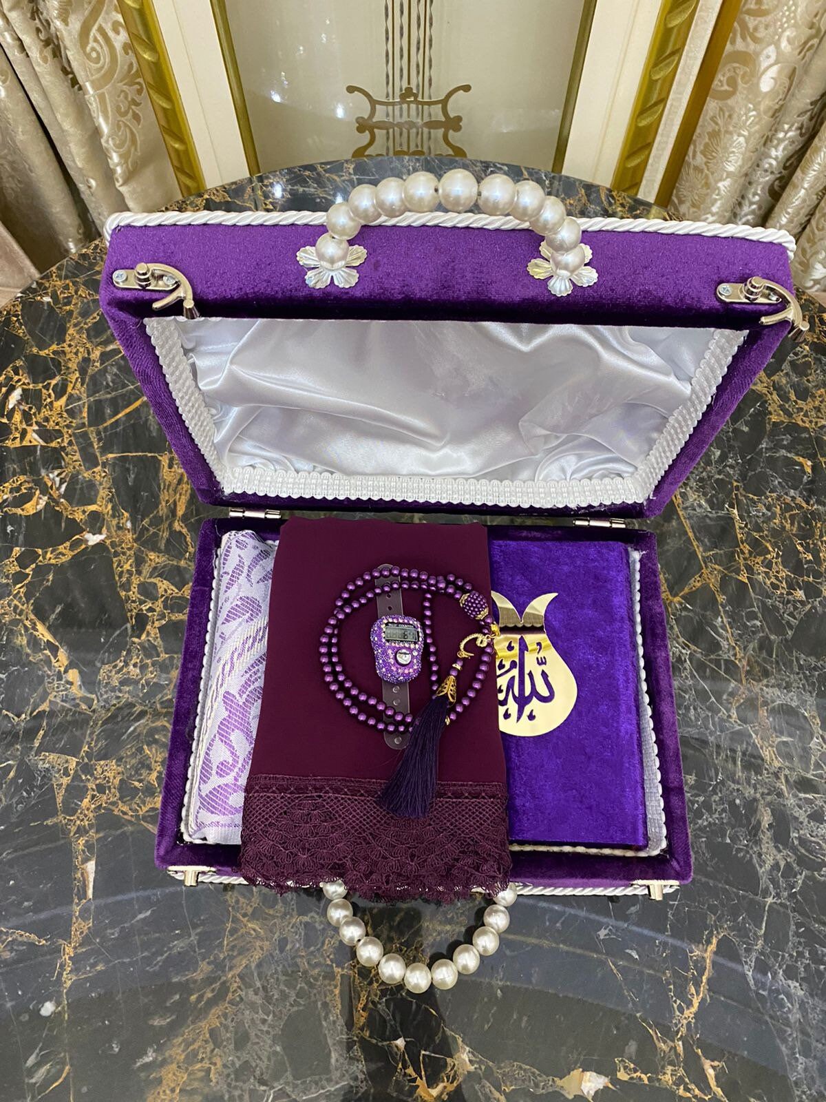 Custom Luxury Quran Islamic Gift Bag, Fancy Muslim Gift Set, Matching ...