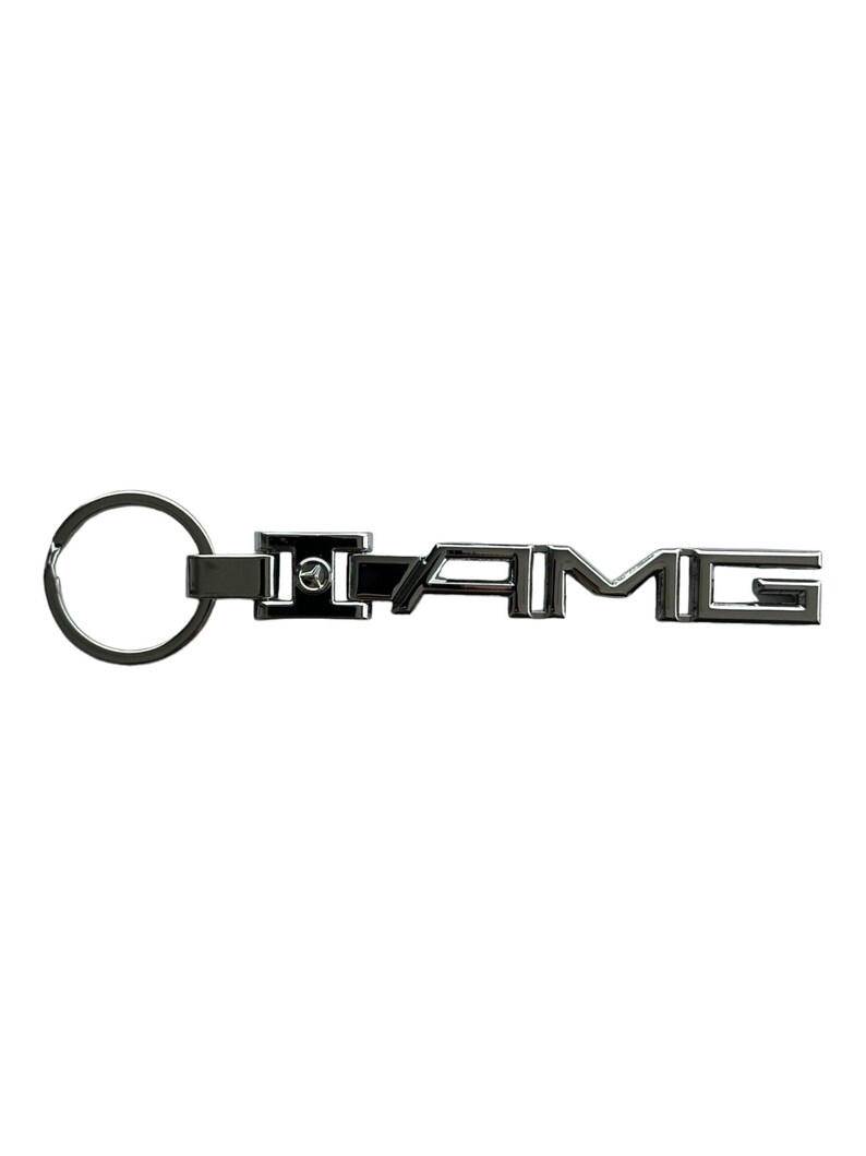 Mercedes-benz AMG Silver Premium Metal Keychain - Etsy