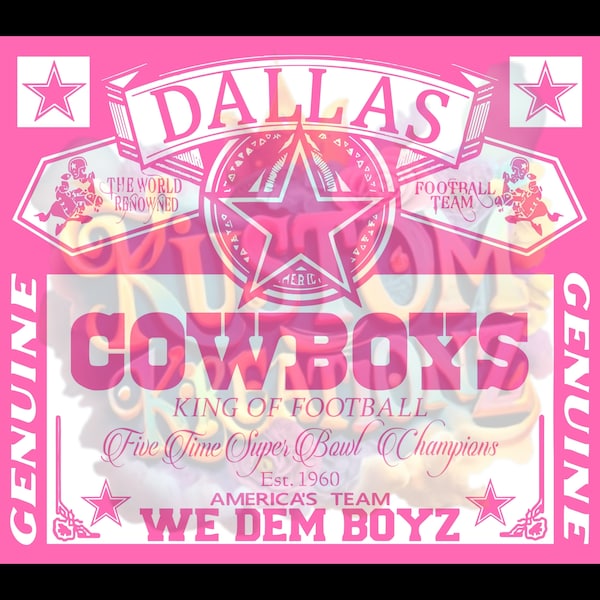 Pink Dallas Cowboys - Etsy