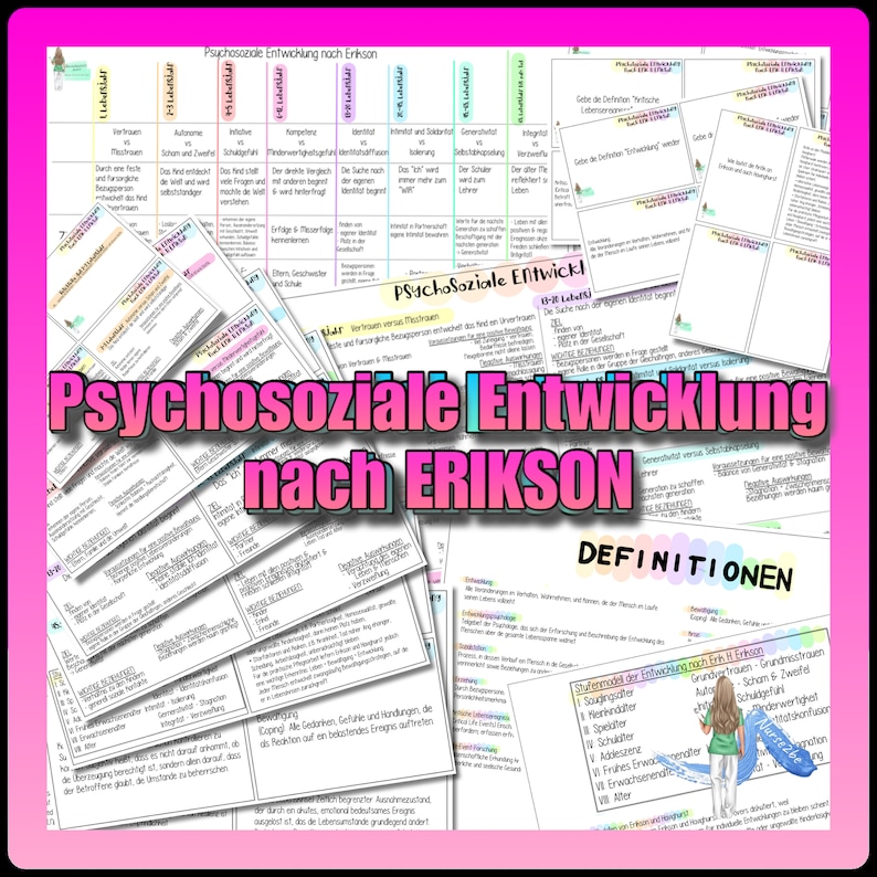 010/052 Psychosocial Development According to Erik H. Erikson- Summary ...