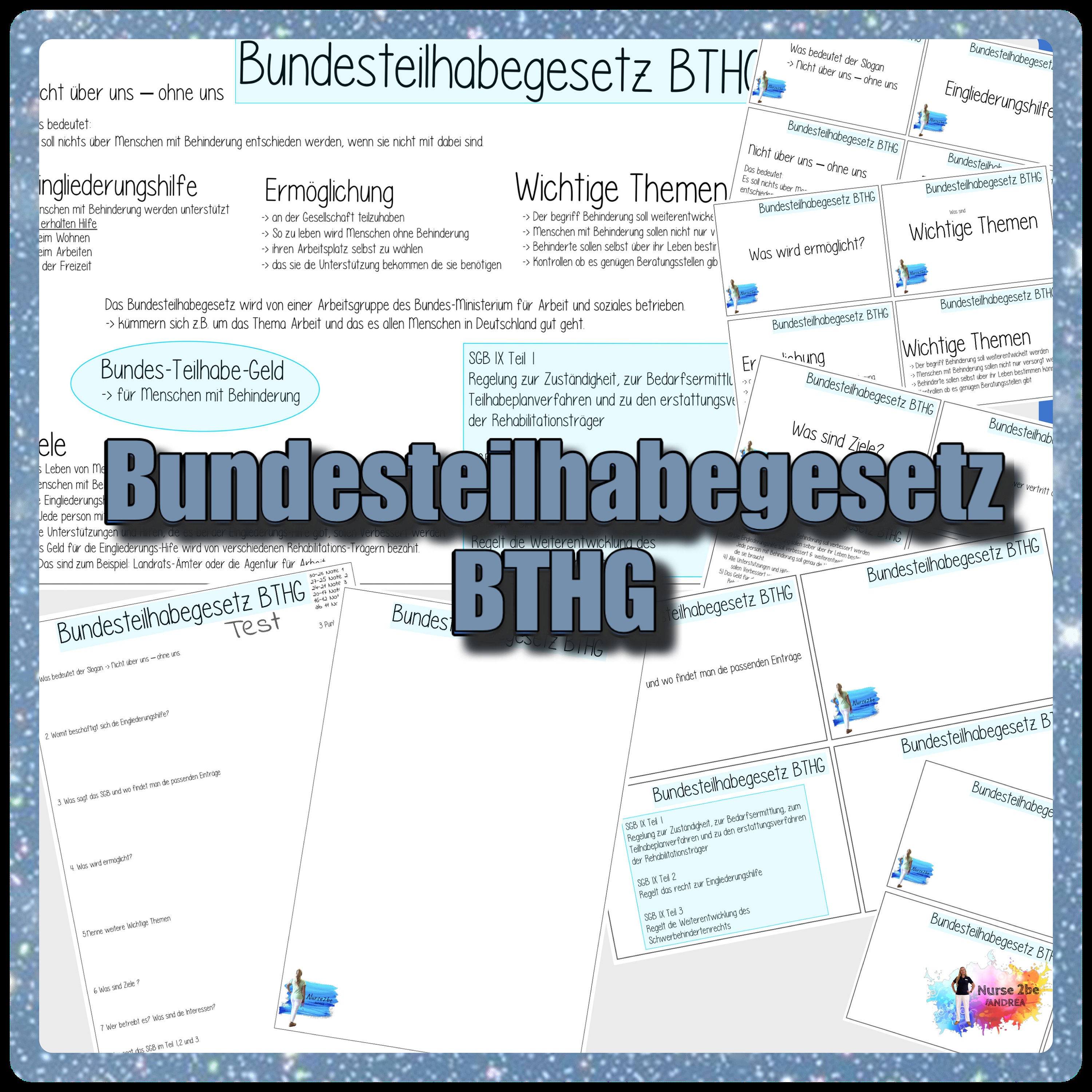 006/010 Federal Participation Act BTHG Summary and Flashcards - Etsy