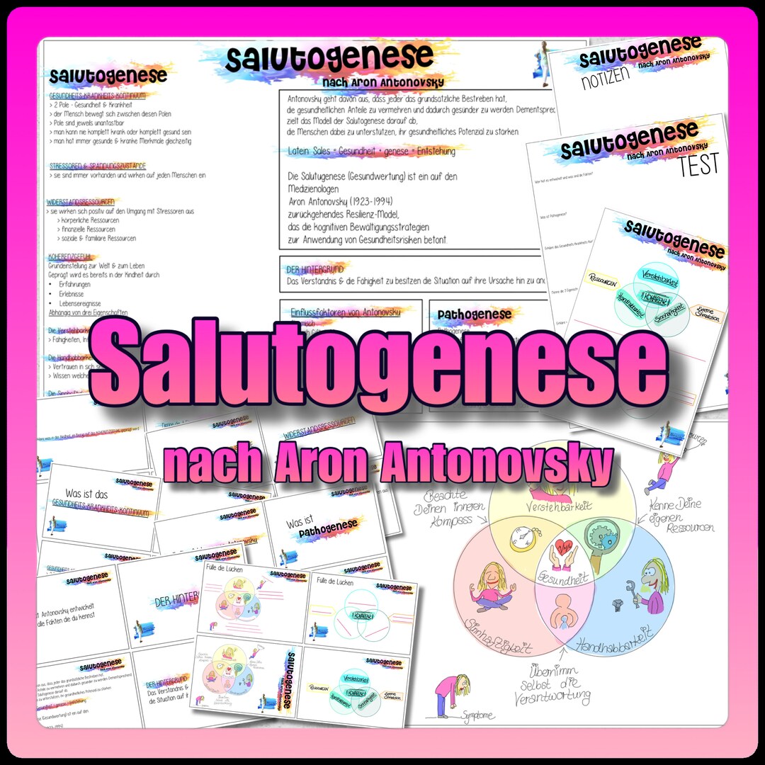 010/030 Salutogenesis According to Anton Antonovsky - Etsy
