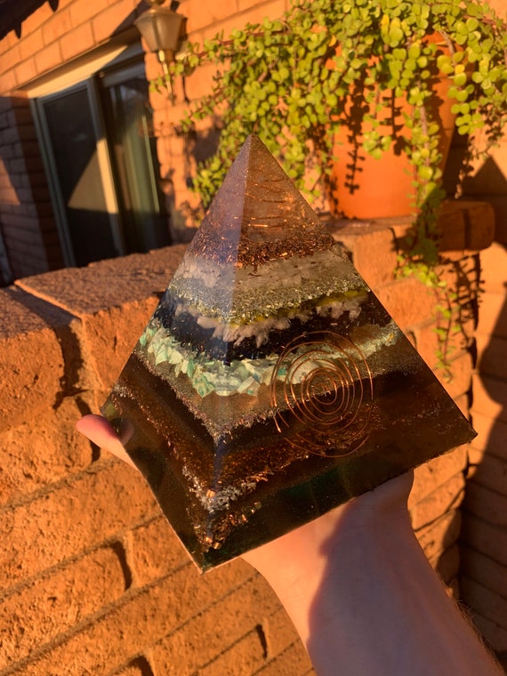 Extra Large Turquoise/orgonite Pyramid - Etsy