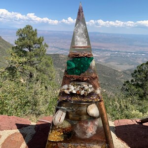 MEGA 2ft Tall 50+lb Orgonite Pyramid Crystal Lamp - Etsy