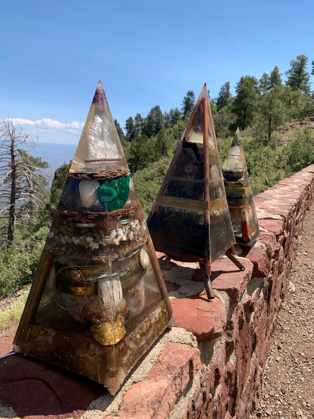 MEGA Orgonite Pyramid 2 Ft Tall Crystal Lamp - Etsy