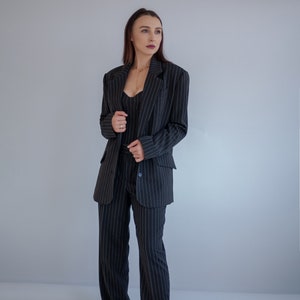 Pinstripe Bustier Corset Top, Formal Tube Top for Women's Pinstripe ...