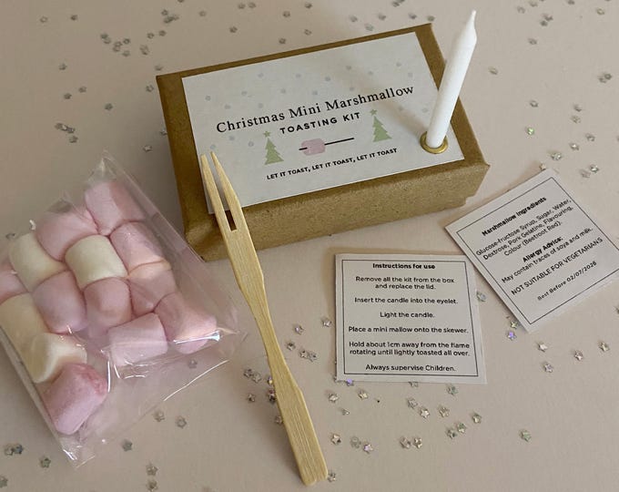 Mini Marshmallow Toasting Kit. Christmas Stocking Filler. Secret Santa ...