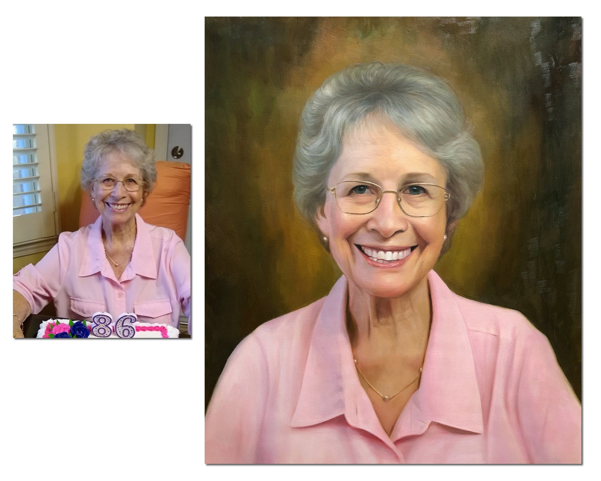 Custom Portrait on Canvascustom Portrait,portrait From Photo ...