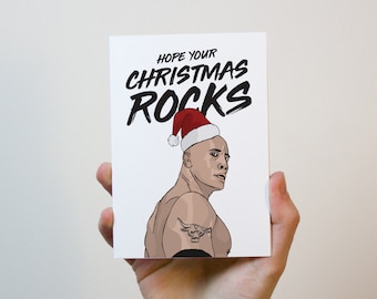 Dwayne Johnson Card - Etsy