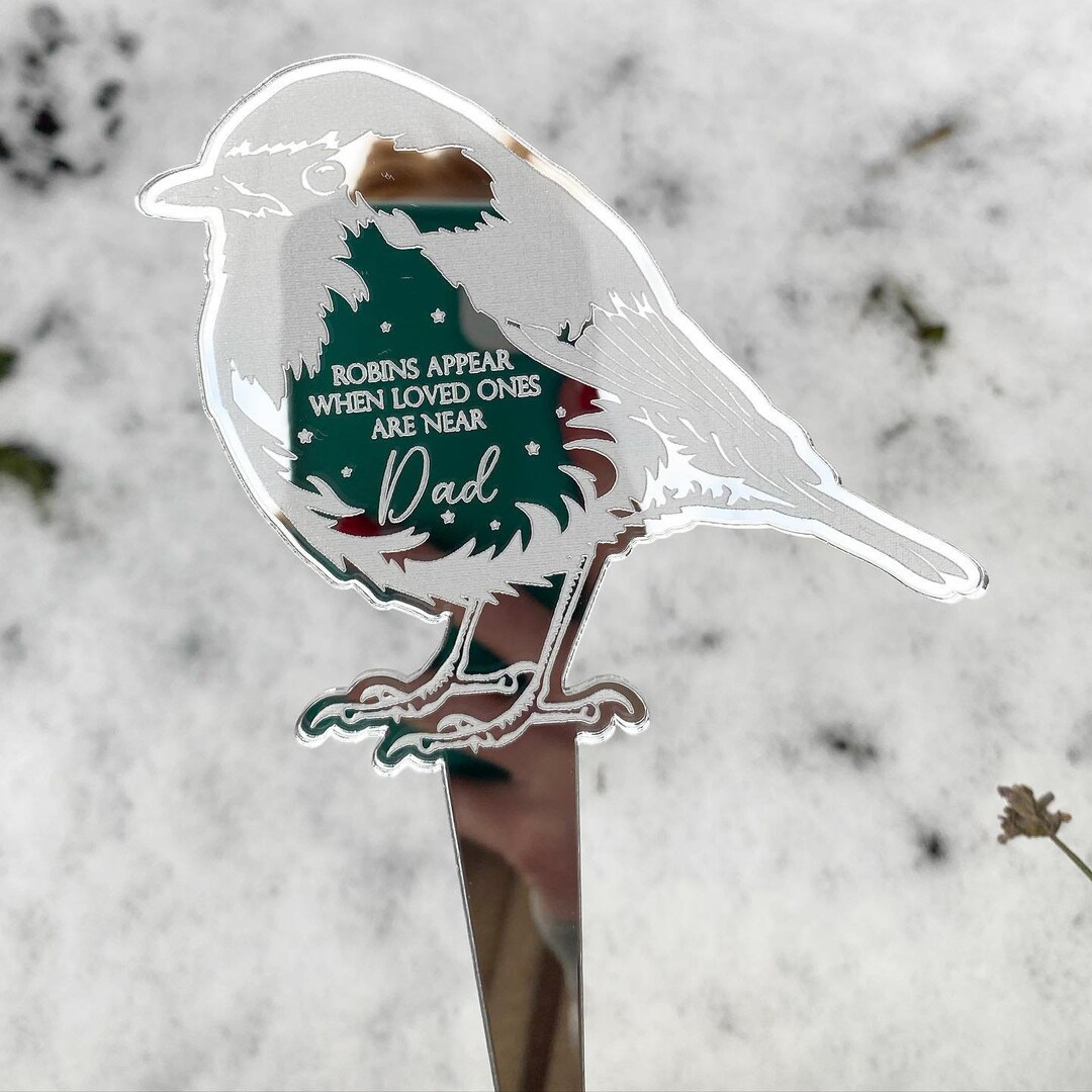 Memorial Robin Garden Grave Plaque Personalised Memorial Plaque When ...