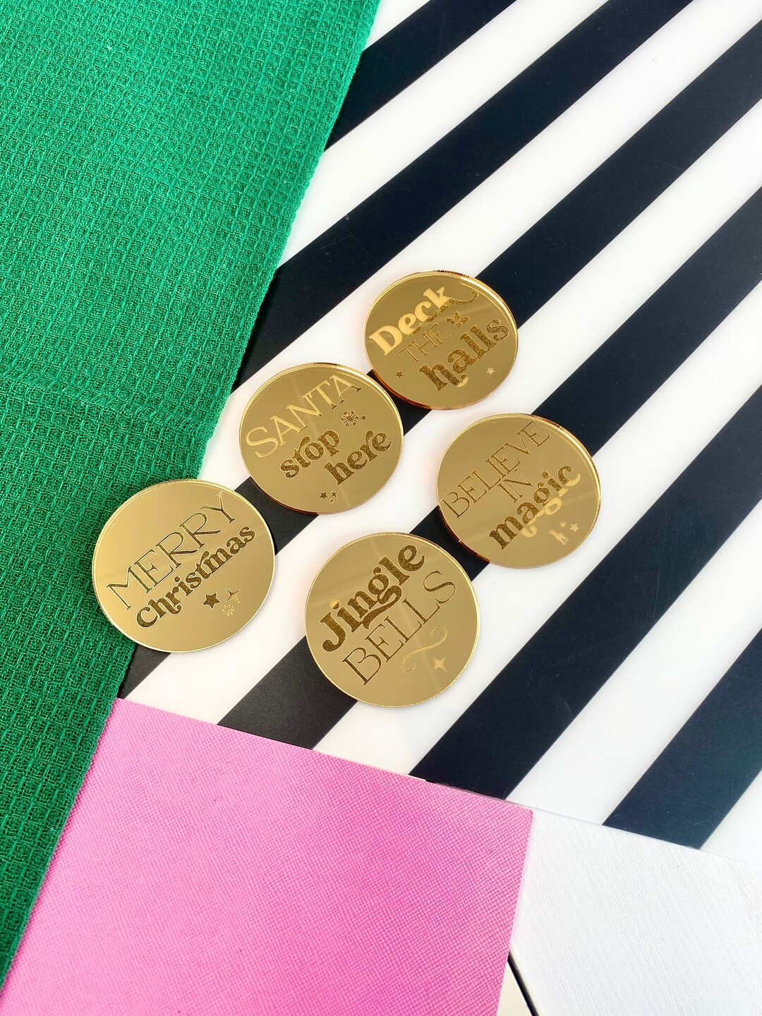 Christmas Cupcake Discs Merry Christmas Cake Decor Cake Topper cake ...