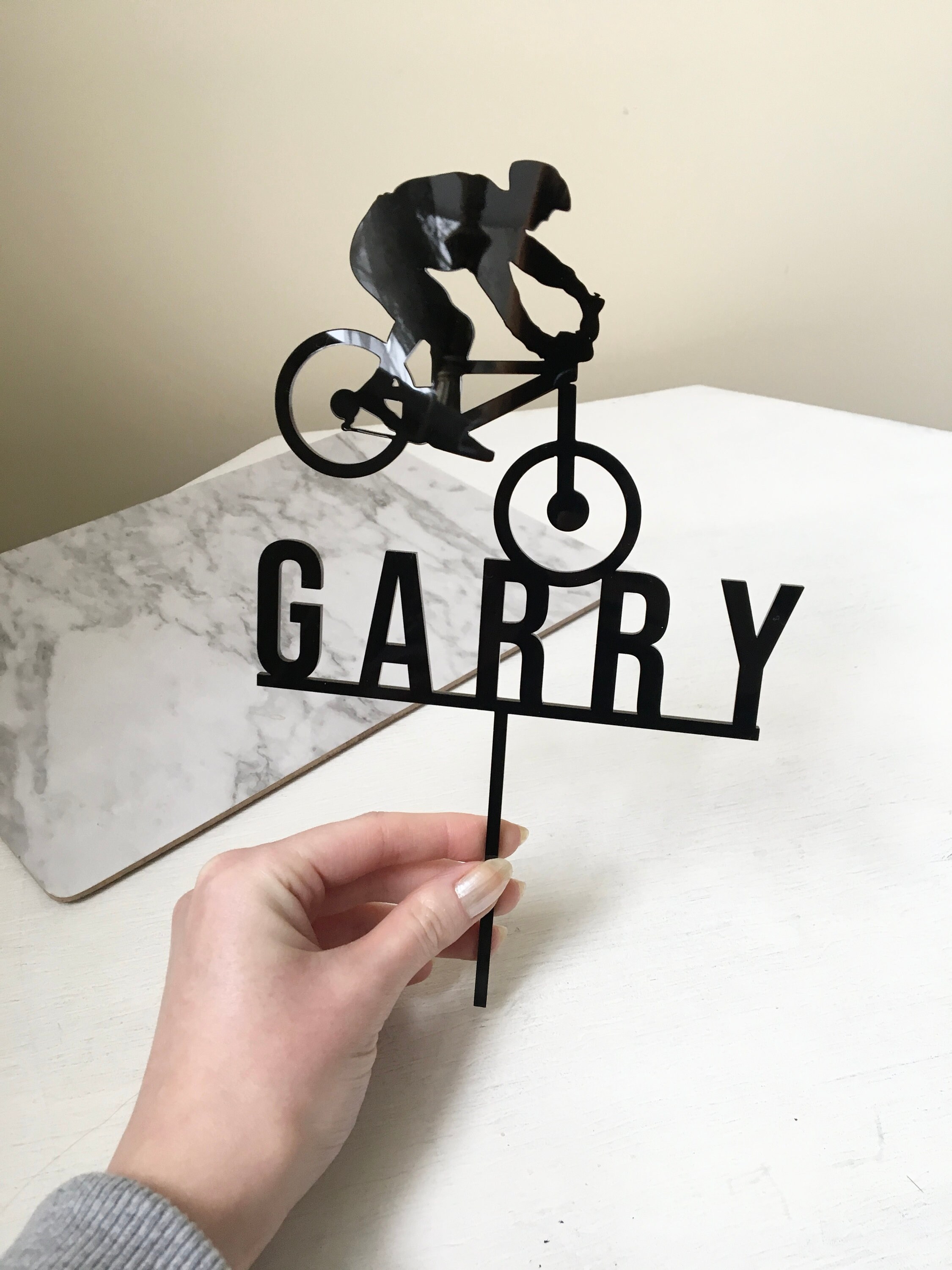 Bicycle Cake Topper - Cake Topper - Birthday Cake Topper - Bike Cake ...