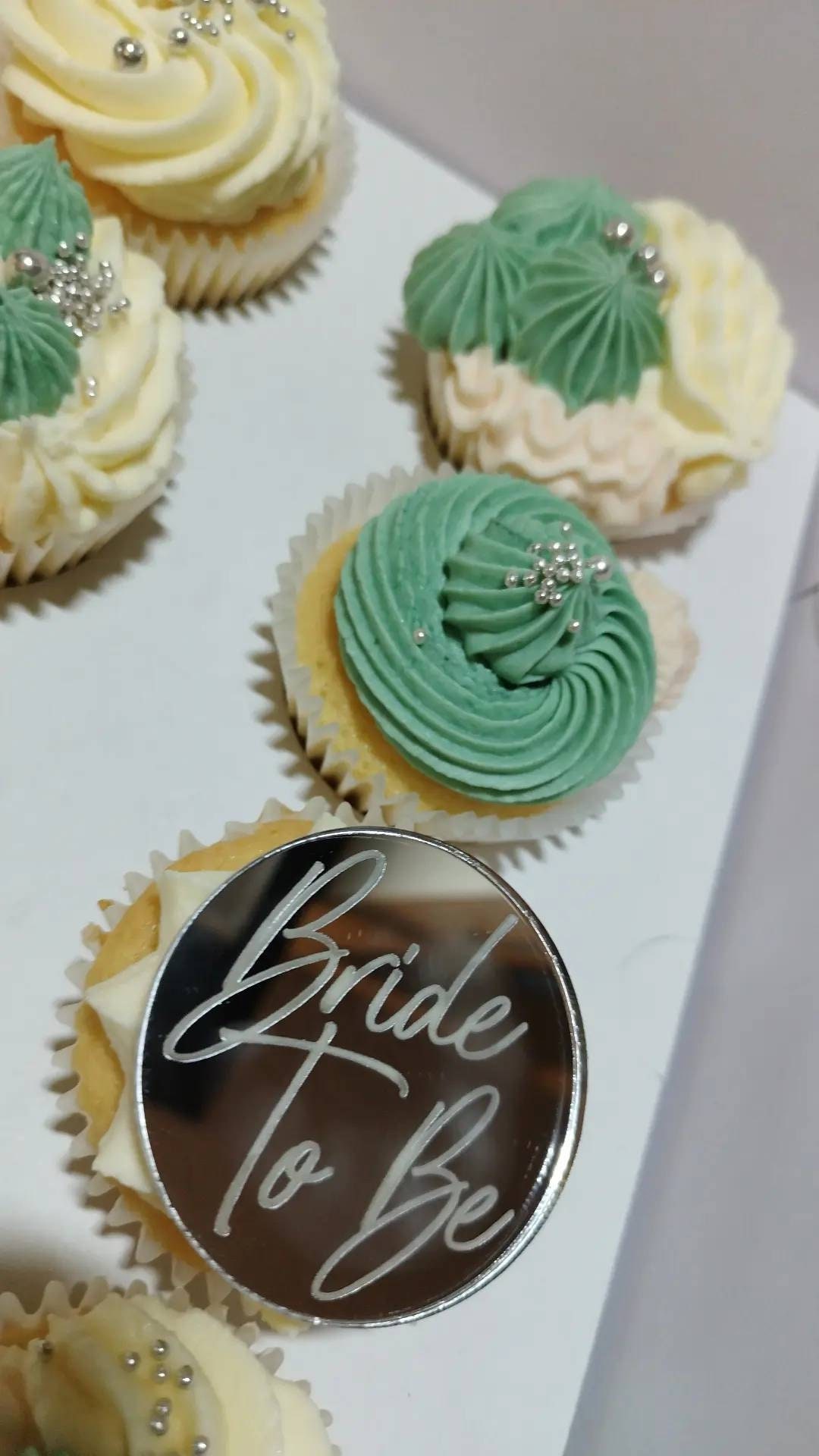 Bride to Be Cupcake Toppers - Cupcake Disc Toppers - Hen Party Cake ...