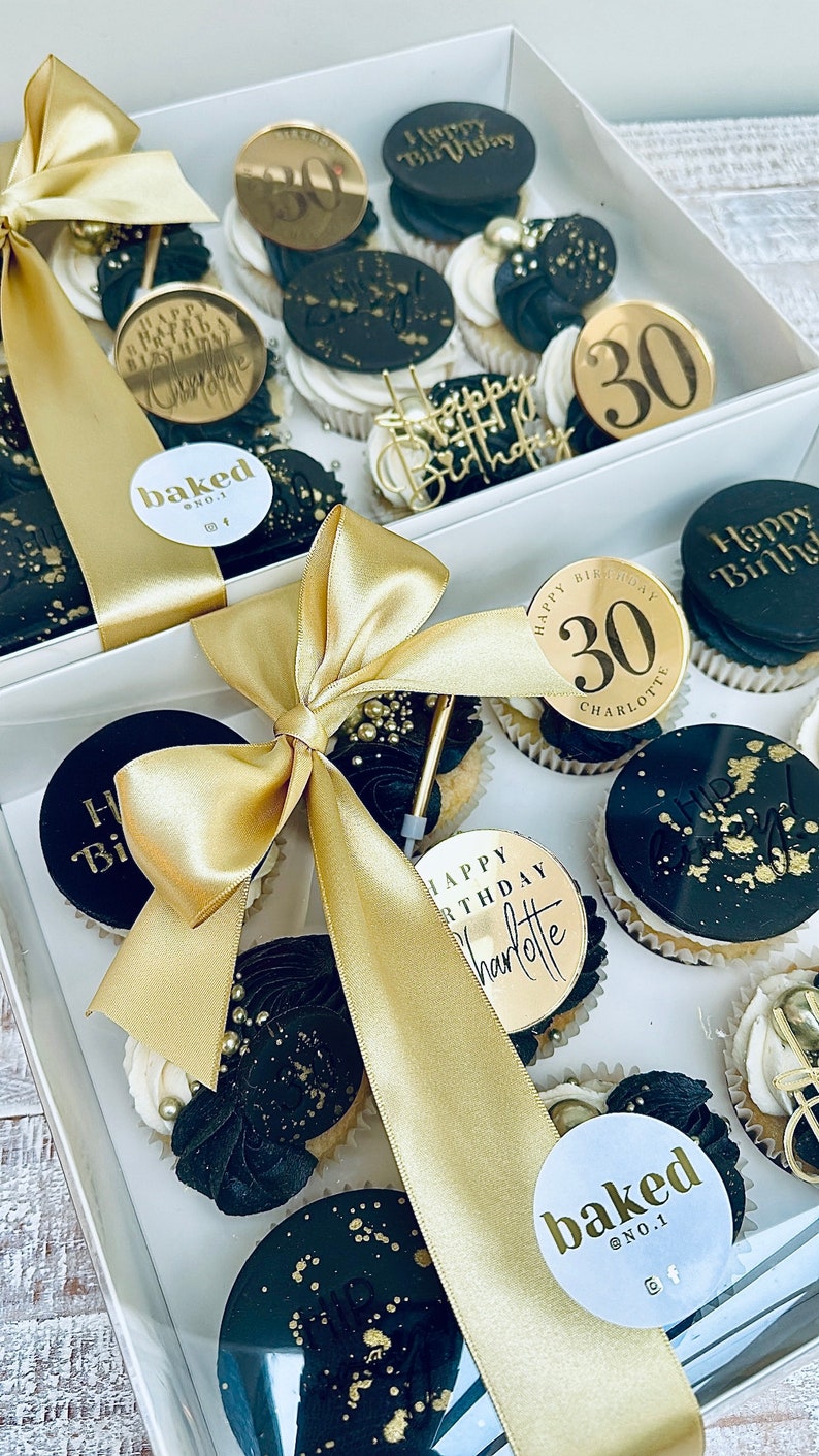 Personalised Birthday Cupcake Discs-cupcake Topper -birthday Cake Decor ...