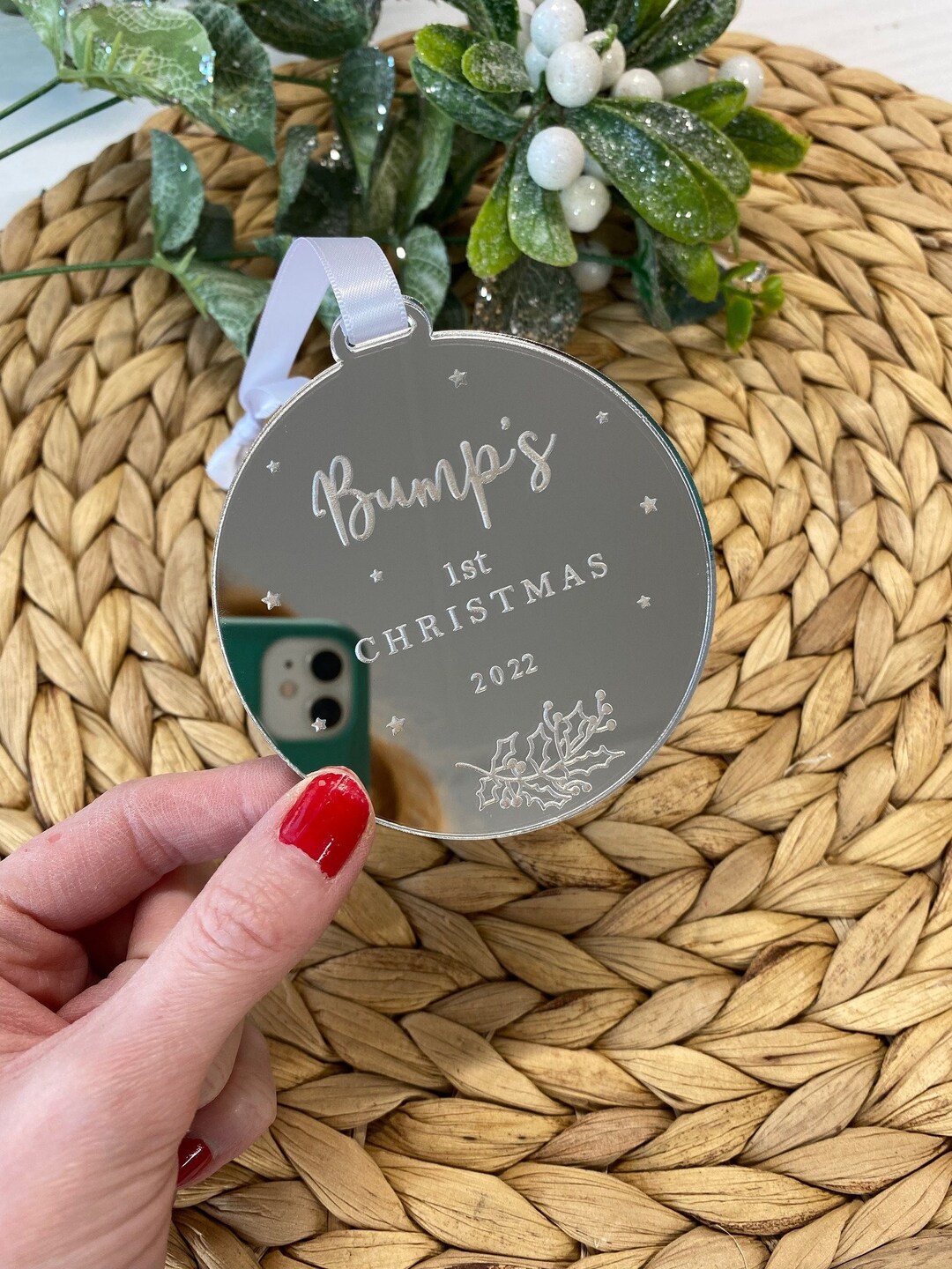 Bump's First Christmas Pregnancy at Christmas Baby - Etsy