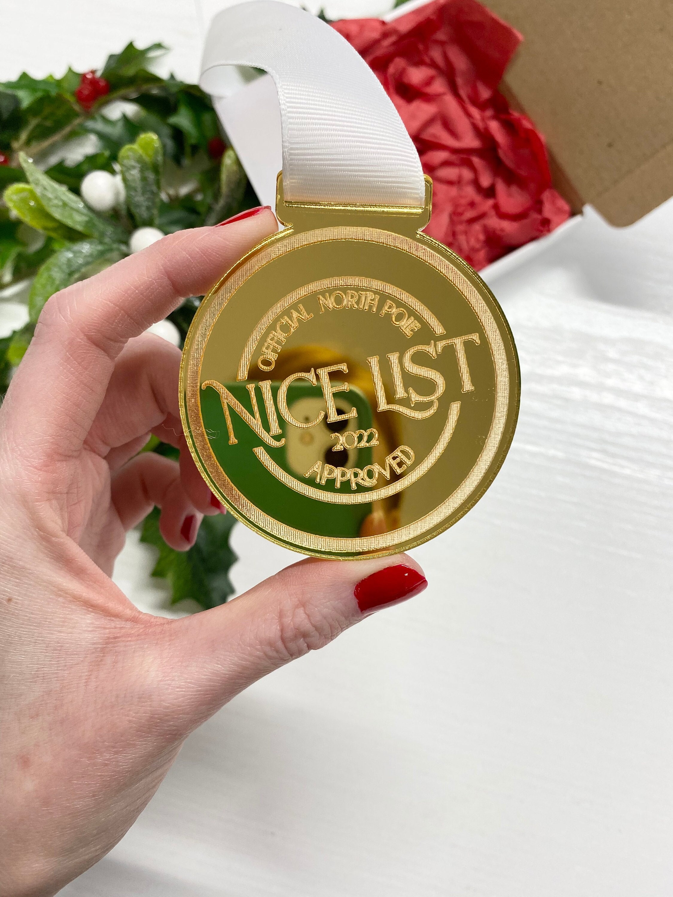 Nice List Medal Santas Nice List Nice List Santa Gifts - Etsy UK