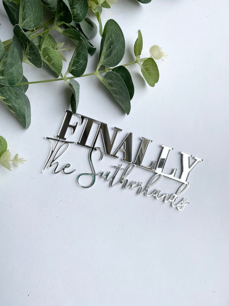 Finally Married Cake Topper Wedding Cake Topper Wedding - Etsy