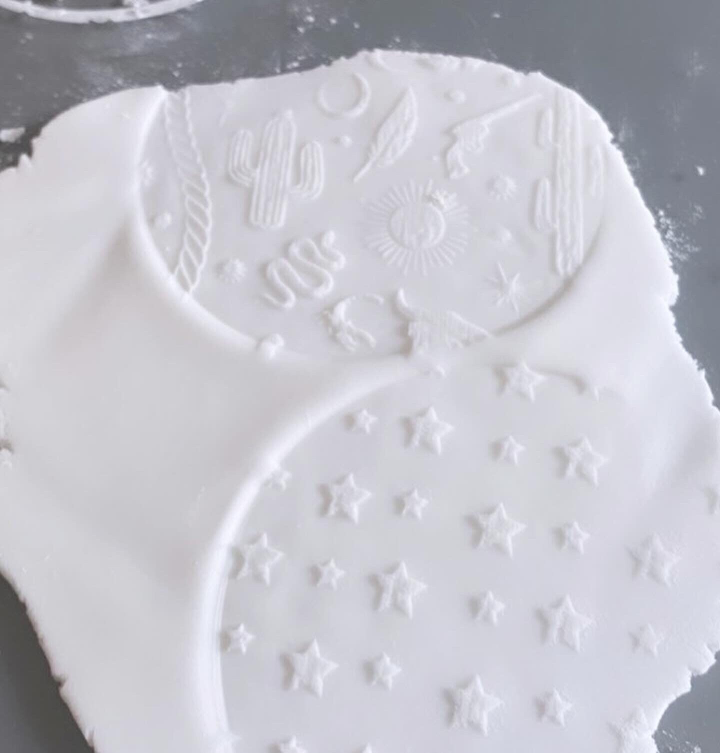 Star Fondant Embosser - Star Pattern Cookie Embosser - Fondant Stamp ...