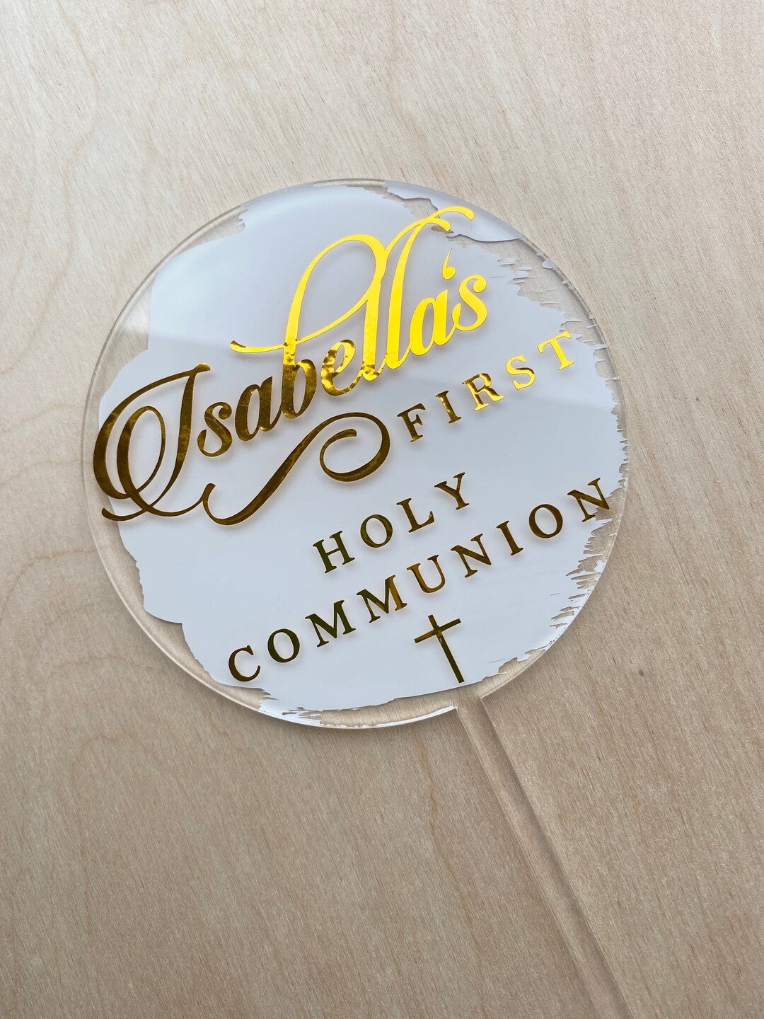 Holy Communion Cake Topper - Personalised Cake Topper-custom Cake ...