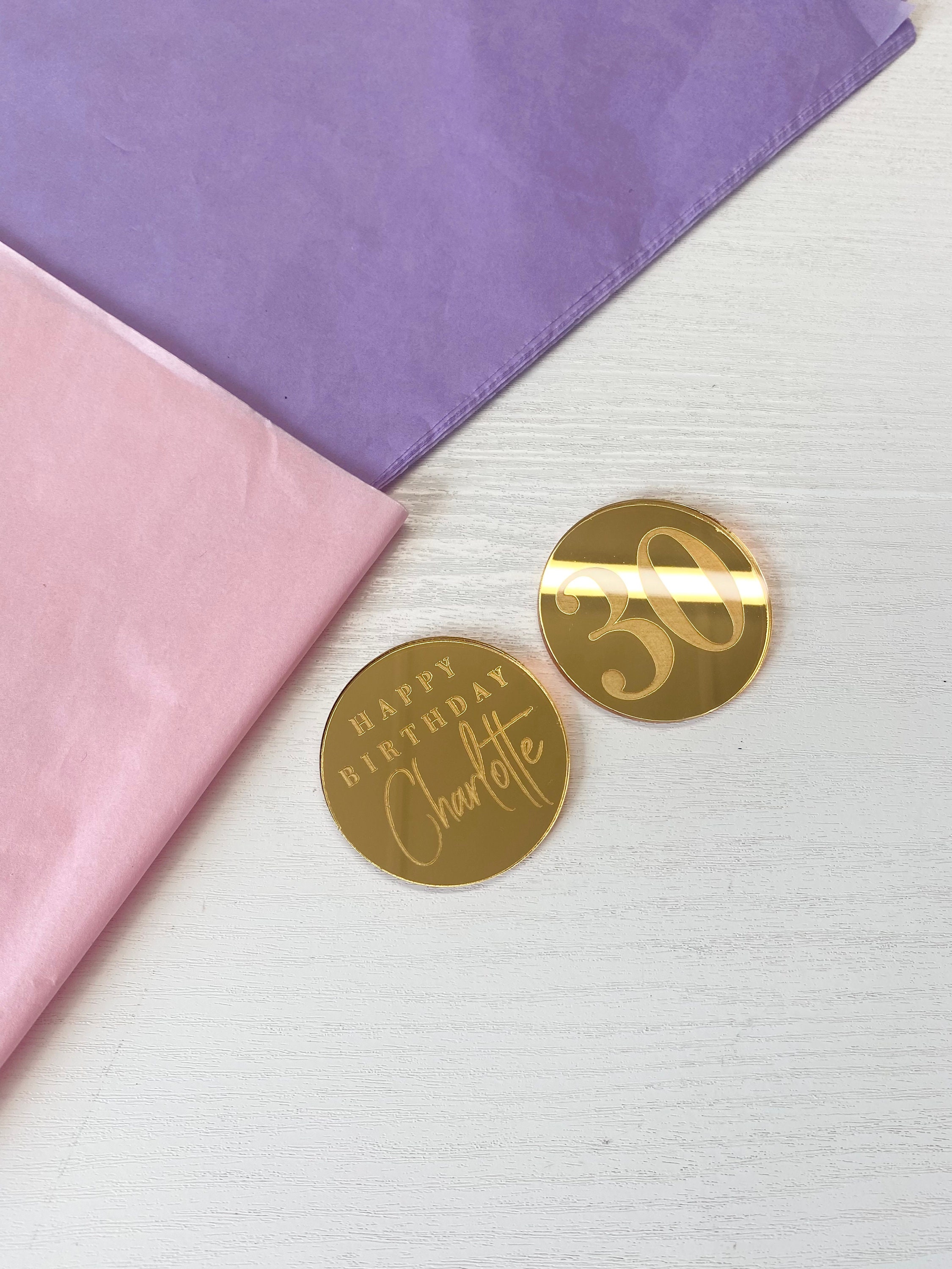 Personalised Birthday Cupcake Discs-cupcake Topper -birthday Cake Decor ...