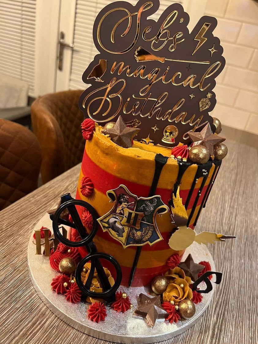 Wizard Cake Topper Magical Cake Topper Witch Wizard Party - Etsy